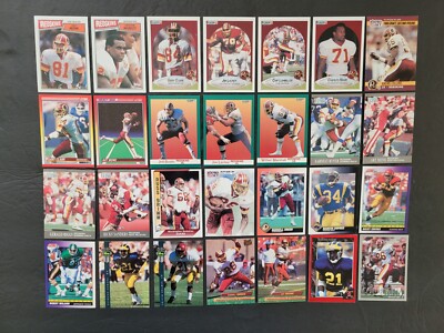WASHINGTON REDSKINS COMMANDERS CARDS You Pick 1987 to 2000 Topps Fleer ...