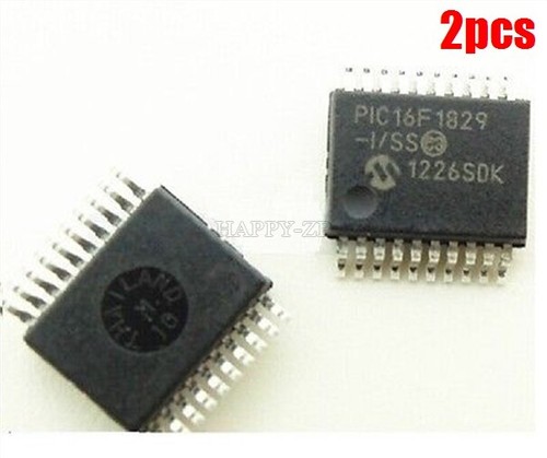 2Pcs PIC16F1829-I/SS 1.8V-5.5V 32M 8K Flash 1K Ram Risc Microcontroller ...