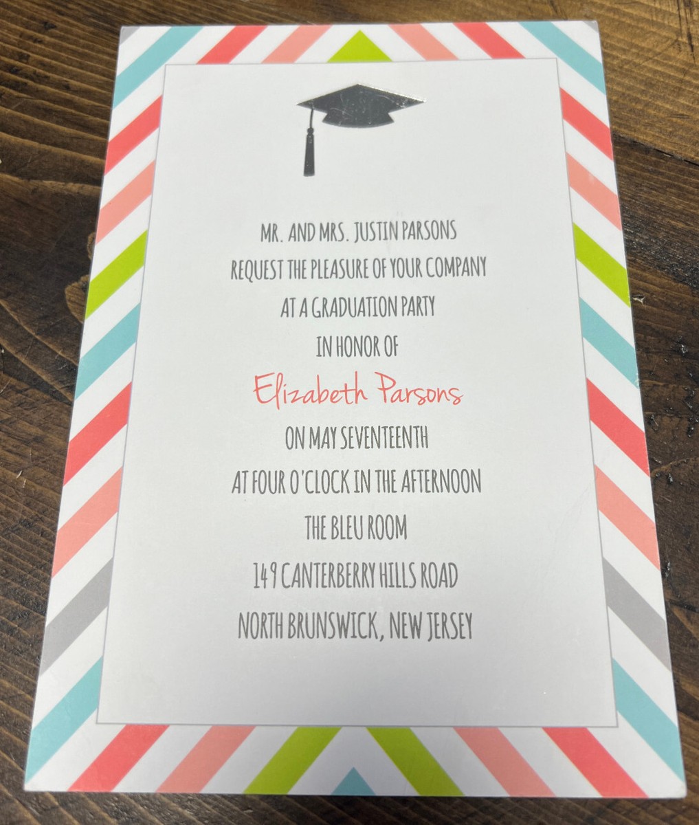 Blank Graduation Invitations