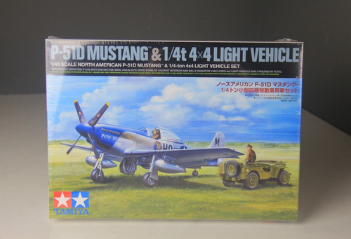 Tamiya 1/48 Scale Kit 25205, P-51D Mustang w/4x4 Light Vehicle Set | eBay