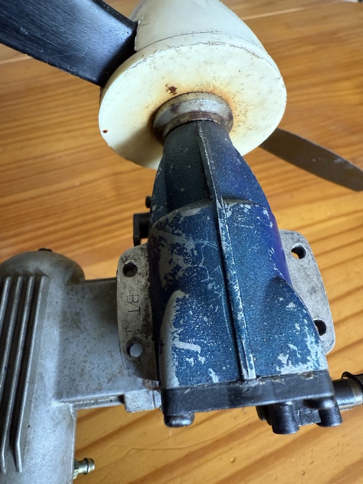 OS LA 46 RC Engine With Muffler & Propeller Piston & Carb Move Freely ...