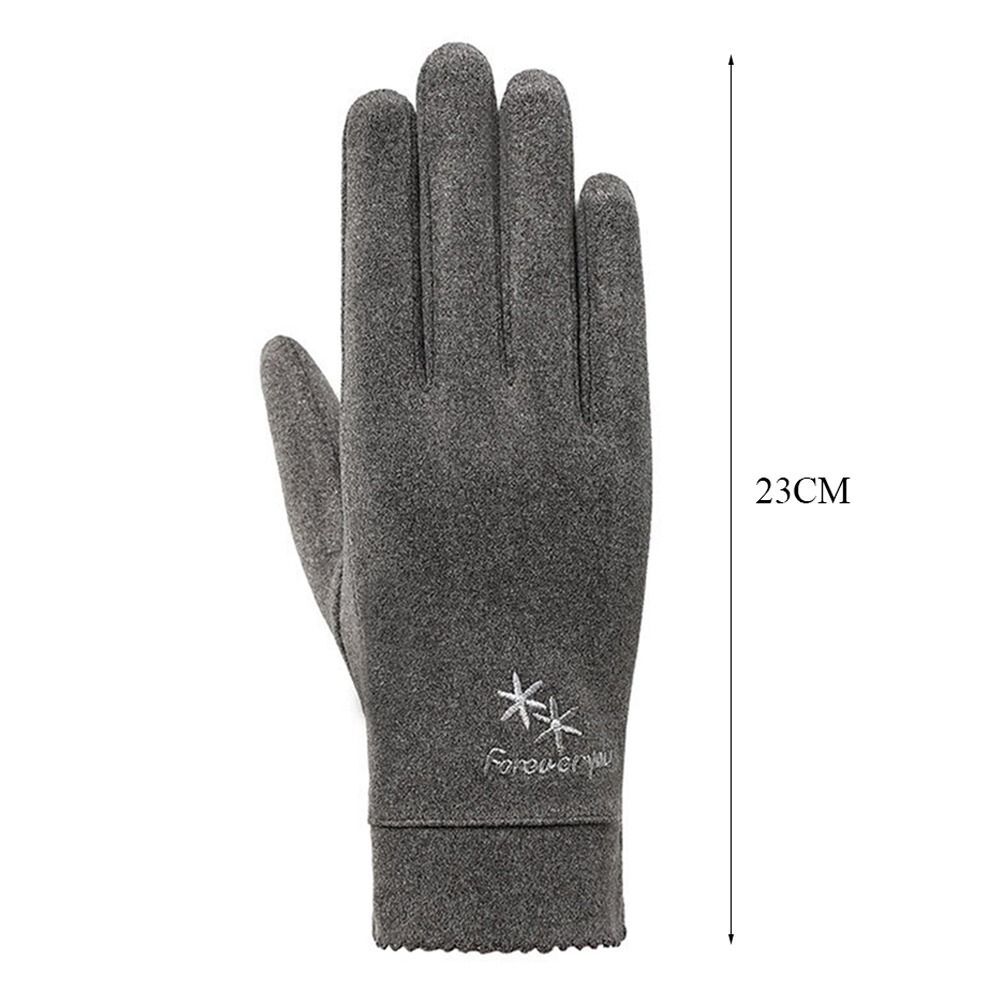 Thin Velvet All Finger Gloves Touch Screen Mittens Autumn Winter | eBay ...