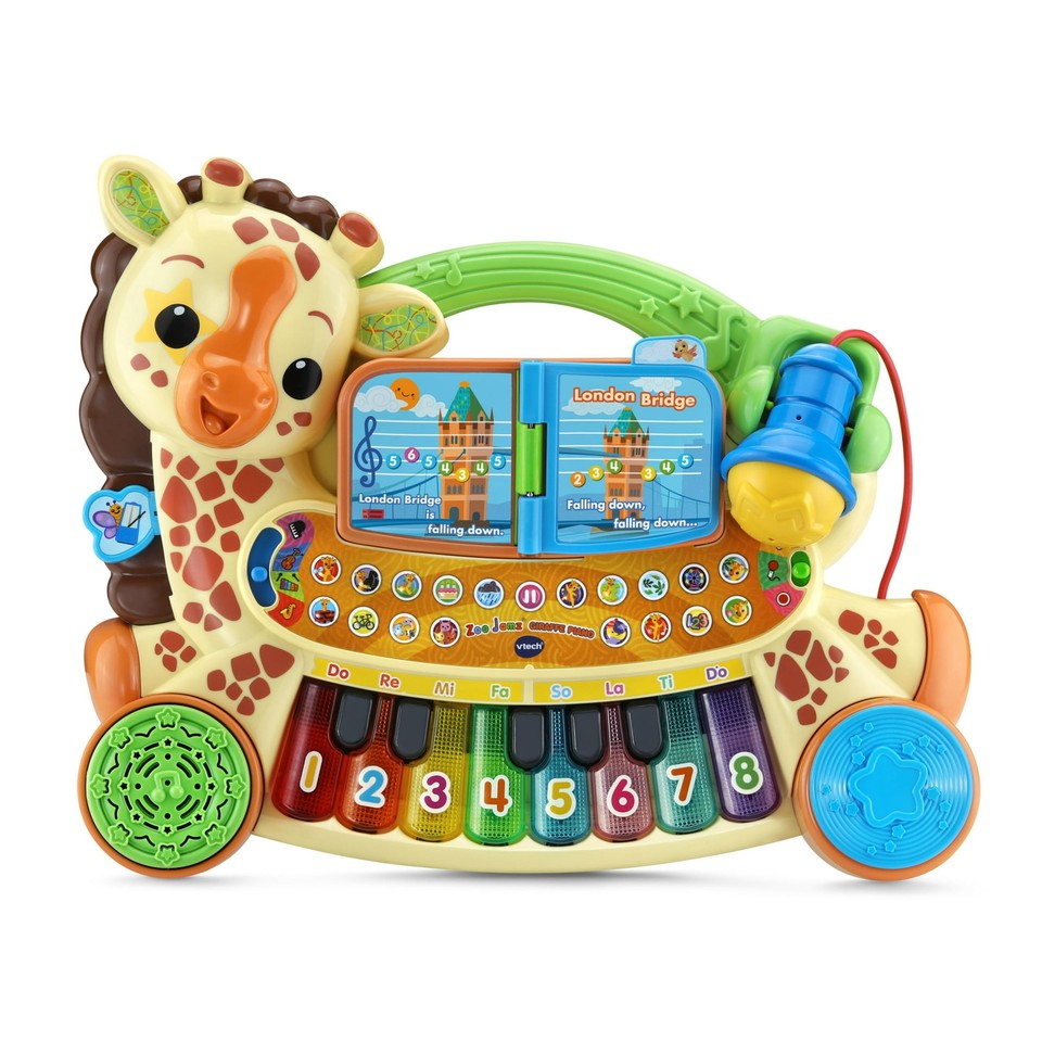 VTech Zoo Jamz Giraffe Piano Toy Musical Instruments Baby and Toddler ...