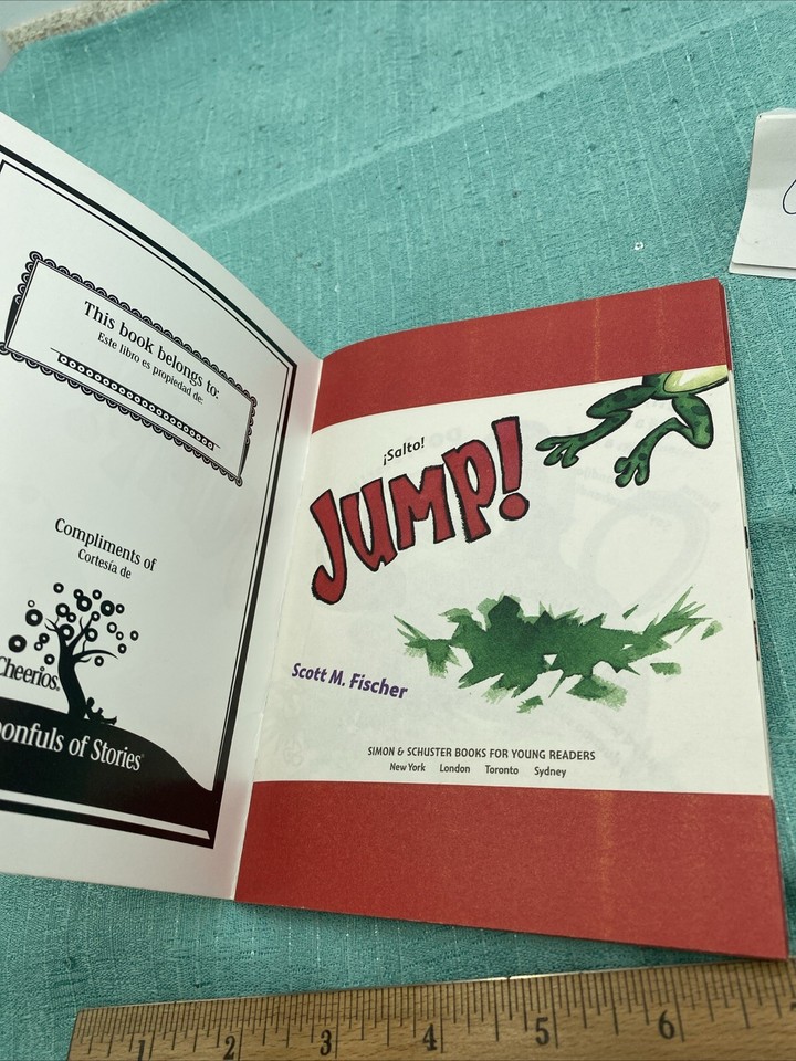 Jump! ¡Salto by Scott M. Fischer Cheerios Book Bilingual Spanish ...