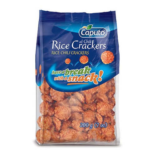 CRACKER DI RISO PICCANTI DA 200 gr SNACK APERITIVO LINEA BAR RICE ...