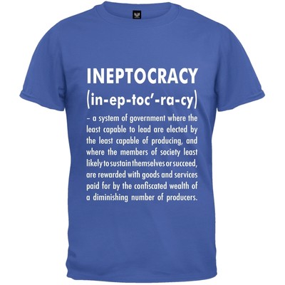 Ineptocracy Definition Royal Mens Blue Adult Mens T-Shirt | eBay