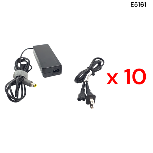 Lenovo 20V 4.5A 90W Round Yellow Tip AC Adapters W/ Power Cables Lot of ...