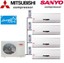 60000 BTU Quad Zone Ductless Mini Split Air Conditioner: 12000 x 2 ...
