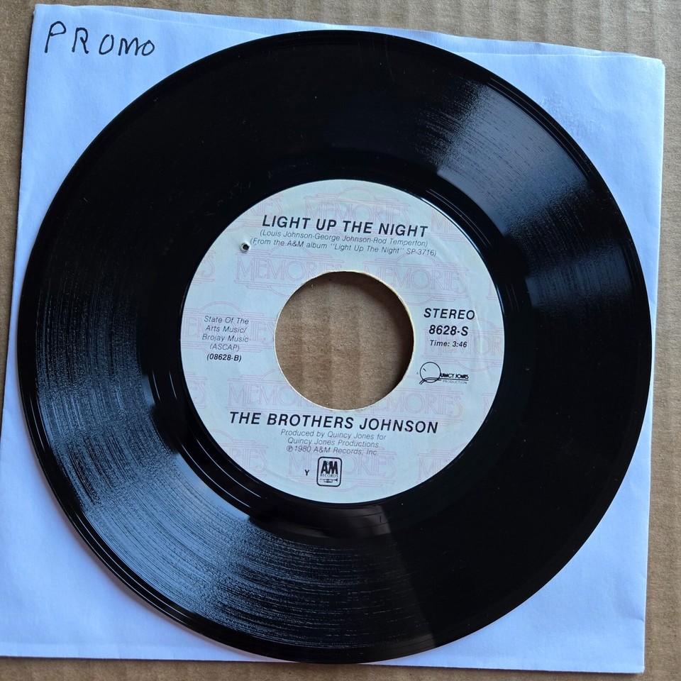 THE BROTHERS JOHNSON Stomp!/Light Up The Night FUNK SOUL 45 7" Record ...