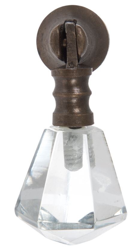 Antique Brass Style Drawer Pulls Handles Teardrop Glass Kitchen Cabinet Knobs | eBay