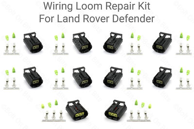 RDX Wiring Loom Repair kit Land Rover Defender Connectors Plugs 2 & 3 ...