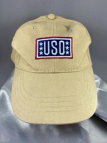 USO Baseball Cap Support Our Heroes Tan One Size Buck… - Gem