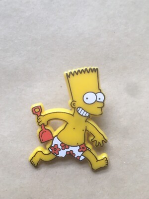 Collectible Bart simpson 1990 Official Pin Badge Simpsons | eBay UK