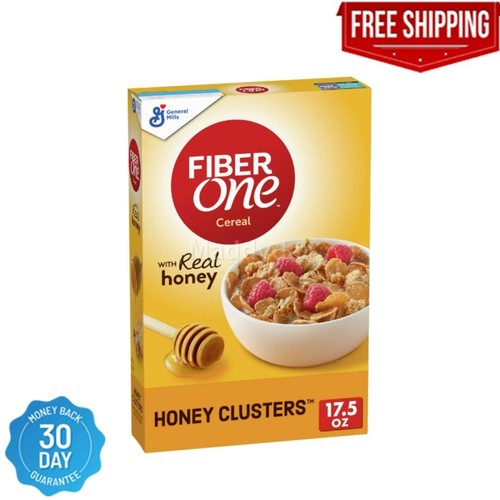 Fiber One Breakfast Cereal, Honey Clusters, High Fiber, Whole Grains ...