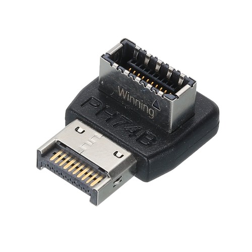 USB3.1 TYPE-E Adapter Right Angle Front Panel Header with Plastic Shell ...
