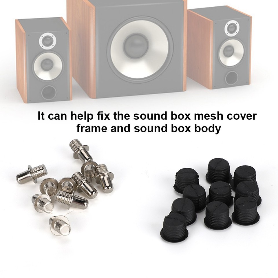 Sound Box Mesh Cover Frame Speaker Body Snap Fastener Plastic Metal ...