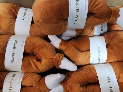 Funny Novelty Thanksgiving Turkey Leg Drumstick Kids Youth Slippers | eBay