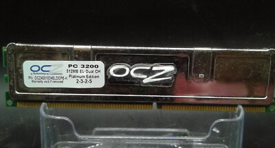 OCZ High Performance DDR400 Memory Kit PC3200 2x512MB Platinum Edition ...