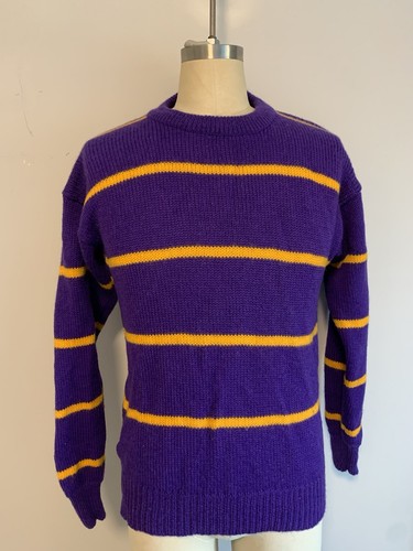 GANT Worsted Wool Sweater Purple Strip Large Men’s Pullover | eBay