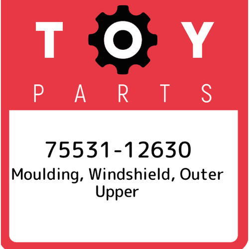 75531-12630 Toyota Moulding, windshield, outer upper 7553112630, New ...