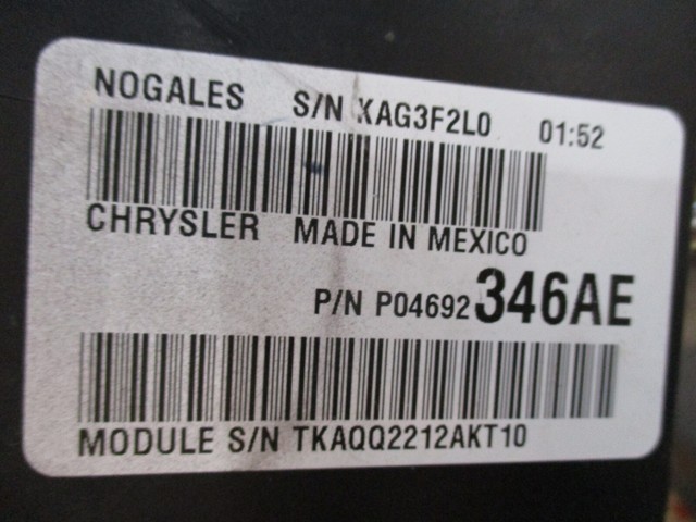 4692346ae 2011 Chrysler 200 TIPM Totally Integrated Power Module for ...