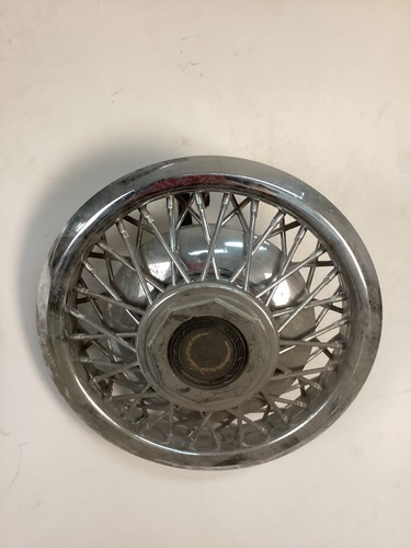 Vintage Wheel Cover Old Rare WIre Spoke Hub Cap Silver Hot Rod Hubcap ...