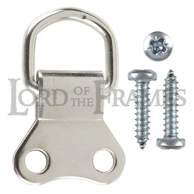 Double D Rings - Optional Screws Picture Framing Frame Hanging D-Rings ...