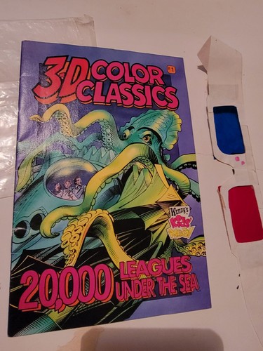 WENDY'S 3D COLOR CLASSICS 1 20,000 LEAGUES UNDER THE SEA PROMO GIVEAWAY ...