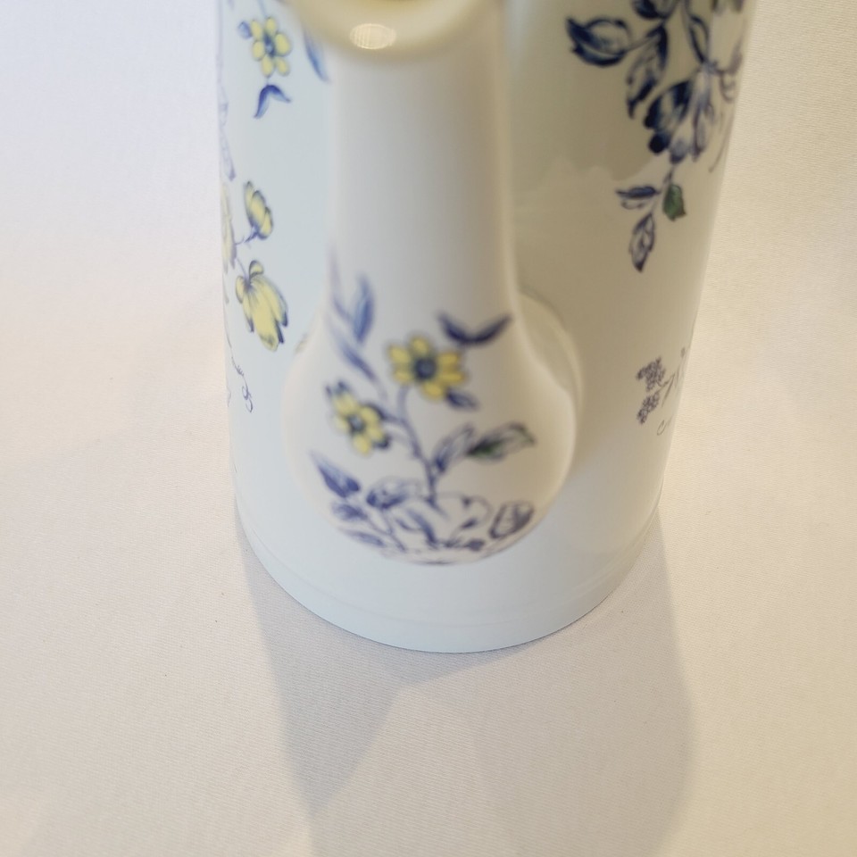 Spode Coffee Pot, Burlington Pattern, English Bone China, Flowers, AS ...