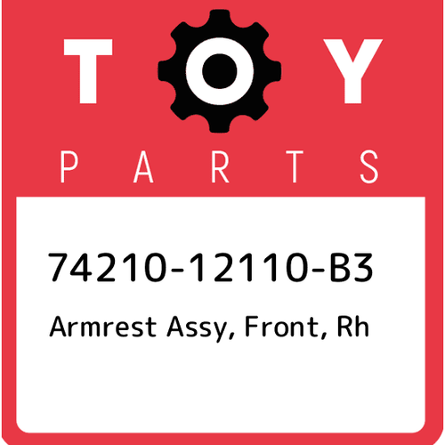 74210-12110-B3 Toyota Armrest assy, front, rh 7421012110B3, New Genuine ...