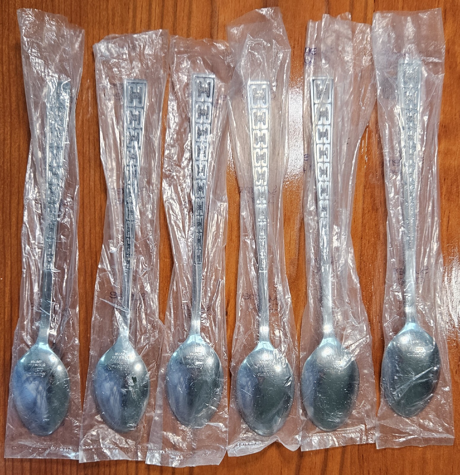 New Lot Of 6 Vintage By Supreme Cutlery Stainless Flatware Iced Tea ...