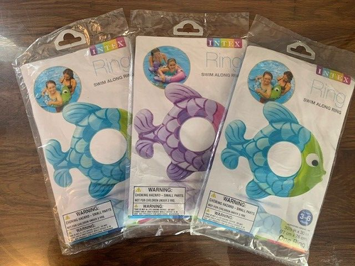 Intex Pool Tropical Fish Swim Along Ring Set of 3 Ages 3-6 Years 2013 ...