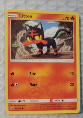Pokemon Trading Card Game TCG Litten 24 2016 | eBay
