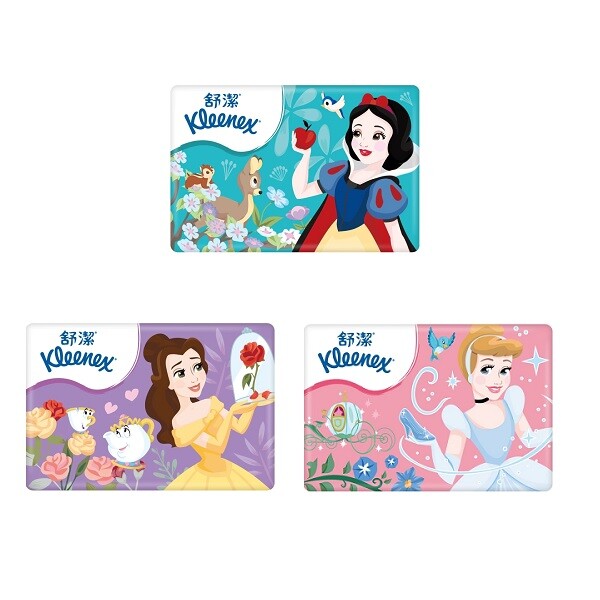 [KLEENEX x DISNEY] Princess Hand Travel Pocket Tissues 28 pcs/1pack NEW ...