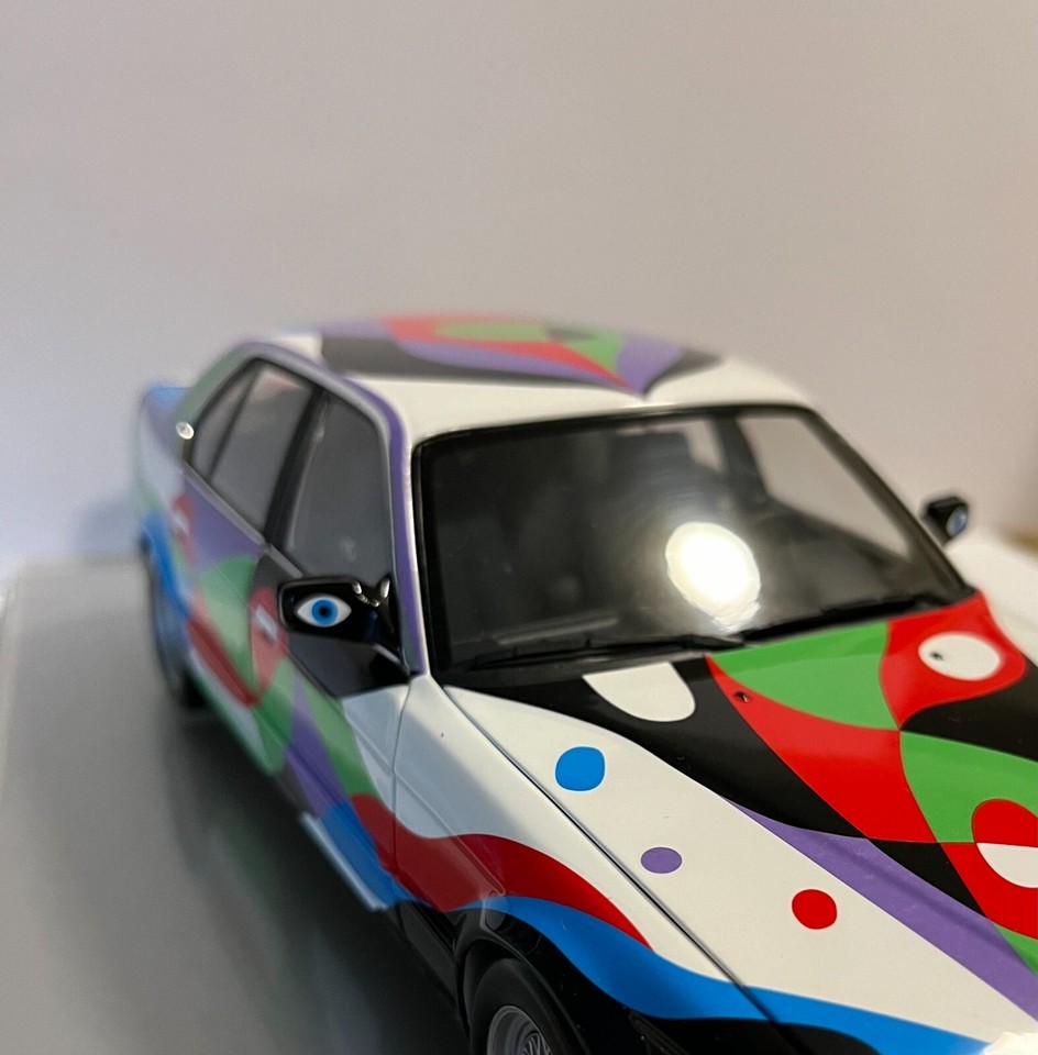 BMW art car die cast model, great condition, artist: CÉSAR MANRIQUE | eBay