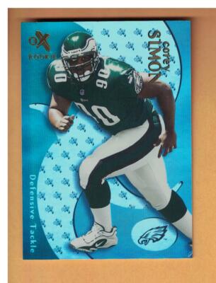 Corey Simon 2000 EX Philadelphia Eagles Rookie Football Card #102 #1005 ...
