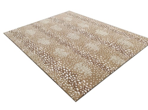 Antelope Area Rug Handmade Stark Like Design Tufted 100% Wool 3x5 5x8 ...
