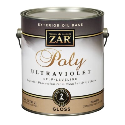 ZAR 34013 Exterior Polyurethane, Gloss, Liquid, Amber, 1 gal, Can | eBay