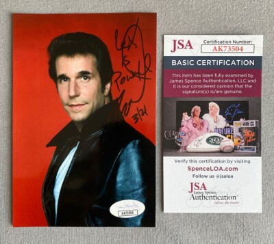 HENRY WINKLER AUTOGRAPH 4x6 PORTRAIT PHOTO FONZIE HAPPY DAYS JSA ...
