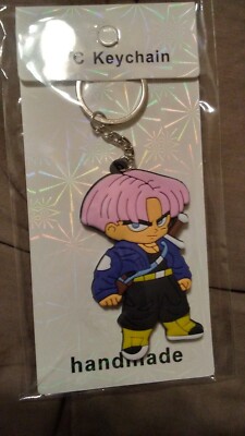 DRAGON BALL Z Future Trunks w/ Pink Hair KEYRING / KEYCHAIN - MINT COND ...