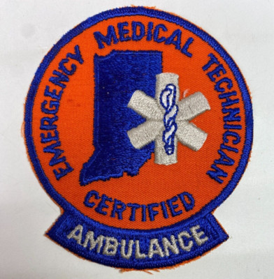 Indiana EMT Ambulance Certified Emergency Medical Technician IN Patch ...