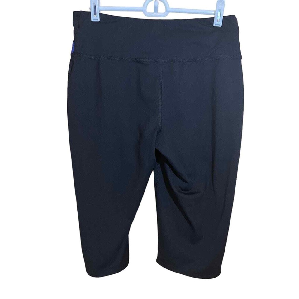 Tek Gear Blue Floral, Matching Capris Work Workout Set Top Size M ...