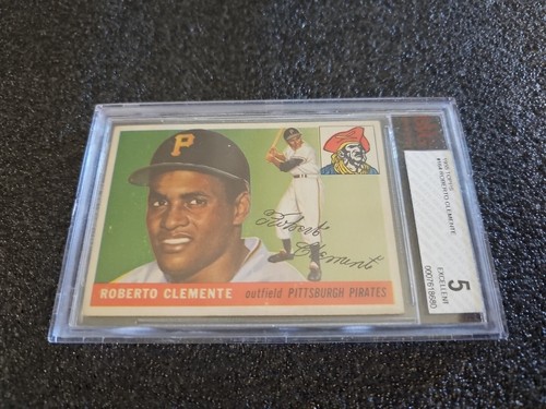 ROBERTO CLEMENTE BVG 5 EX 1955 Topps HOF Rookie Baseball Card #164 | eBay