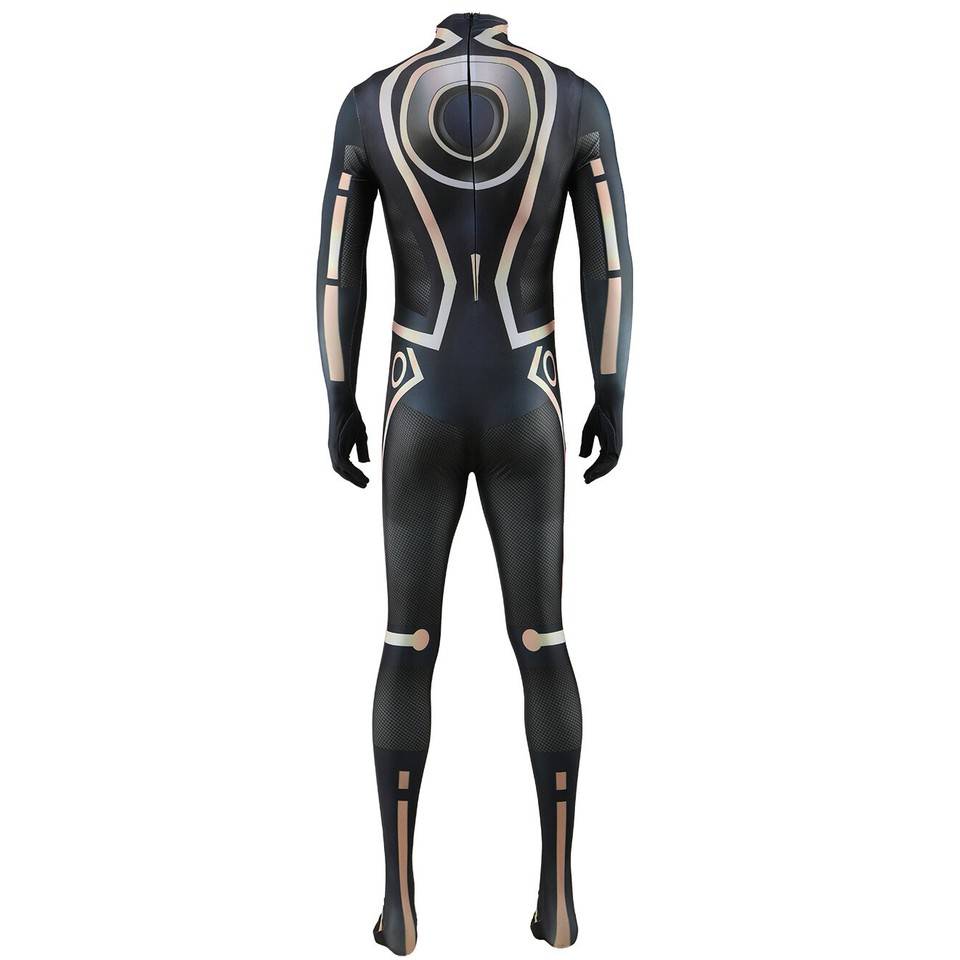 Adult Kids Tron Legacy Cosplay Bodysuit Sam Flynn Jumpsuit Cos Costume ...