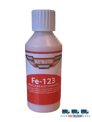 250 ML Rustbuster Fe-123 Rust Converter *Award Winning* One Coat ...