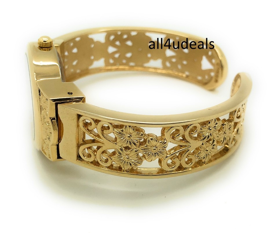 Wincci Ladies Elegant Metal Bangle Cuff Fashion Quartz Analog Watch ...