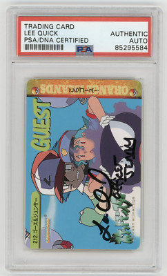 PSA Signed Lee Quick Ash Gastly Officer Jenny Pokemon Carddass Anime ...
