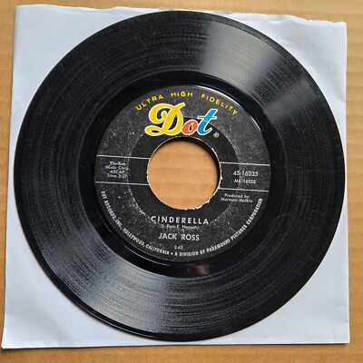 JACK ROSS Cinderella/Margarita 45 7" POP NOVELTY Record Vinyl Records ...