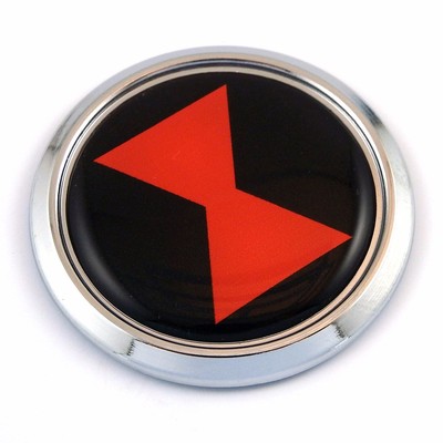 Black Widow Spider Decal Round Flag Car Chrome Emblem Sticker 3D bumper ...