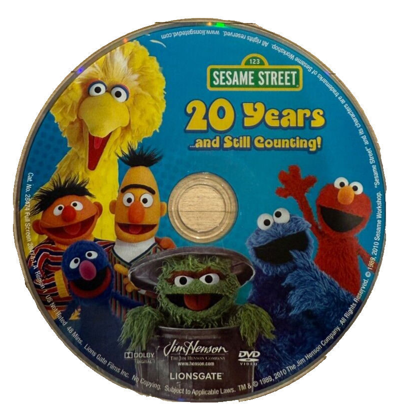 Sesame Street DVD Lot Six Classic Sesame Street DVDs and Audio CDs ...